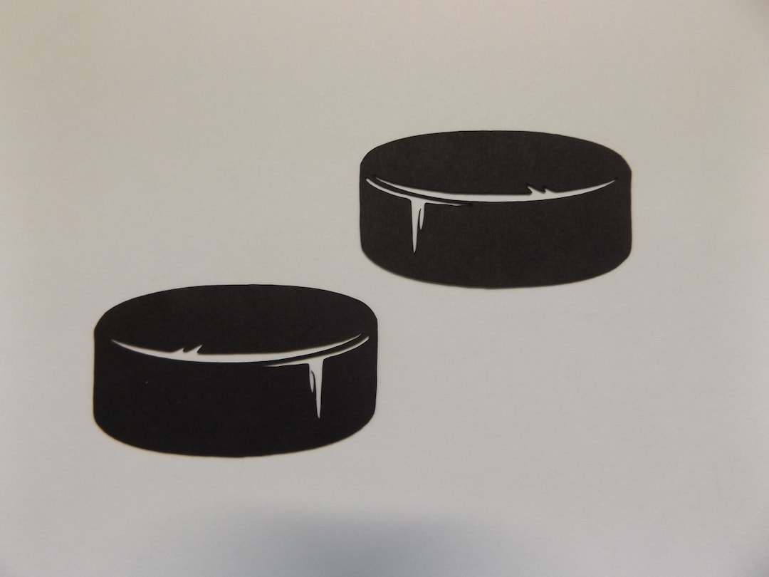 Paper Die Cuts Hockey Pucks, Paper Cut Outs, Choose Size Available 2 ...