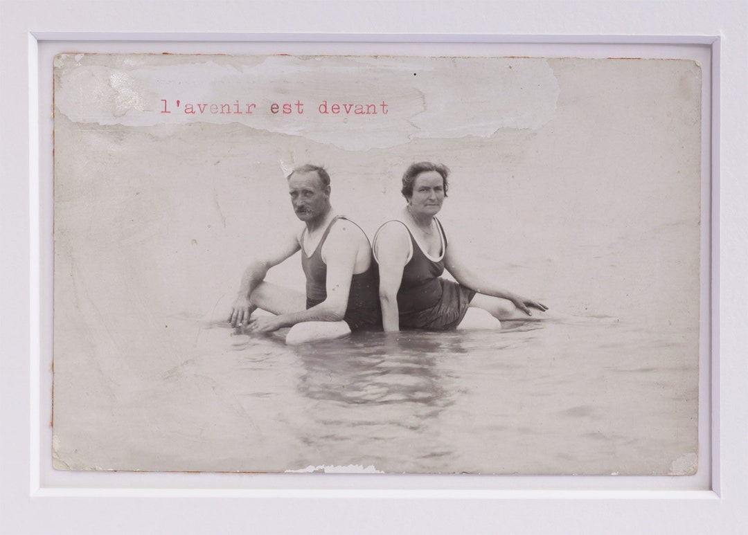 Old Photo Snapshot With Text Typed on a Typewriter - Etsy