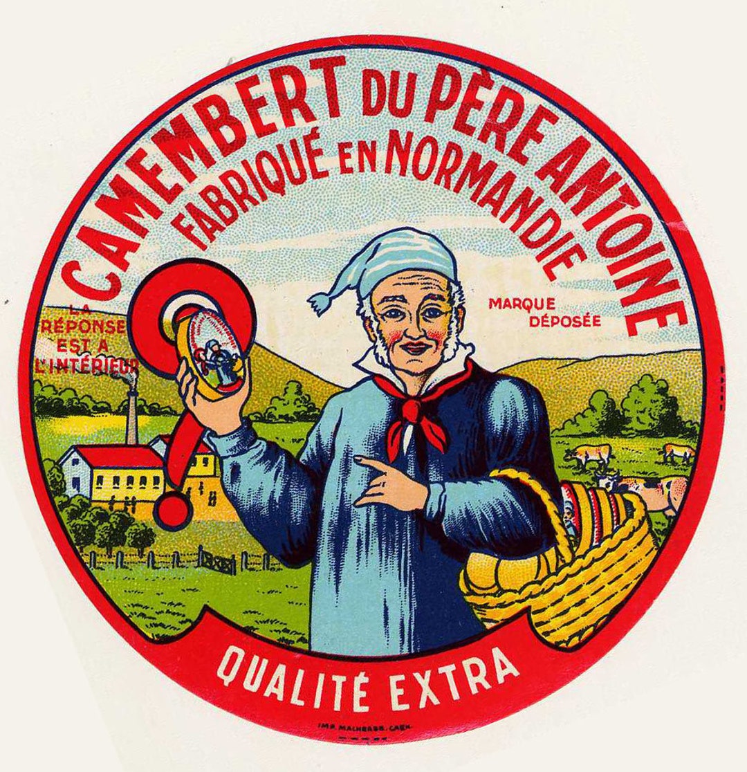 Authentic New Label Camembert Cheese "father Antoine" - Etsy