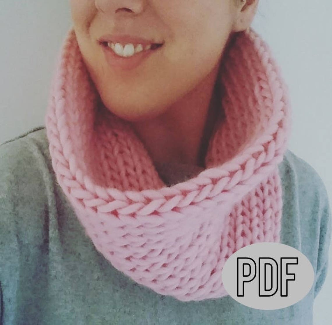 Super Smooth Snood Knitting Pattern Instant PDF Download - Etsy