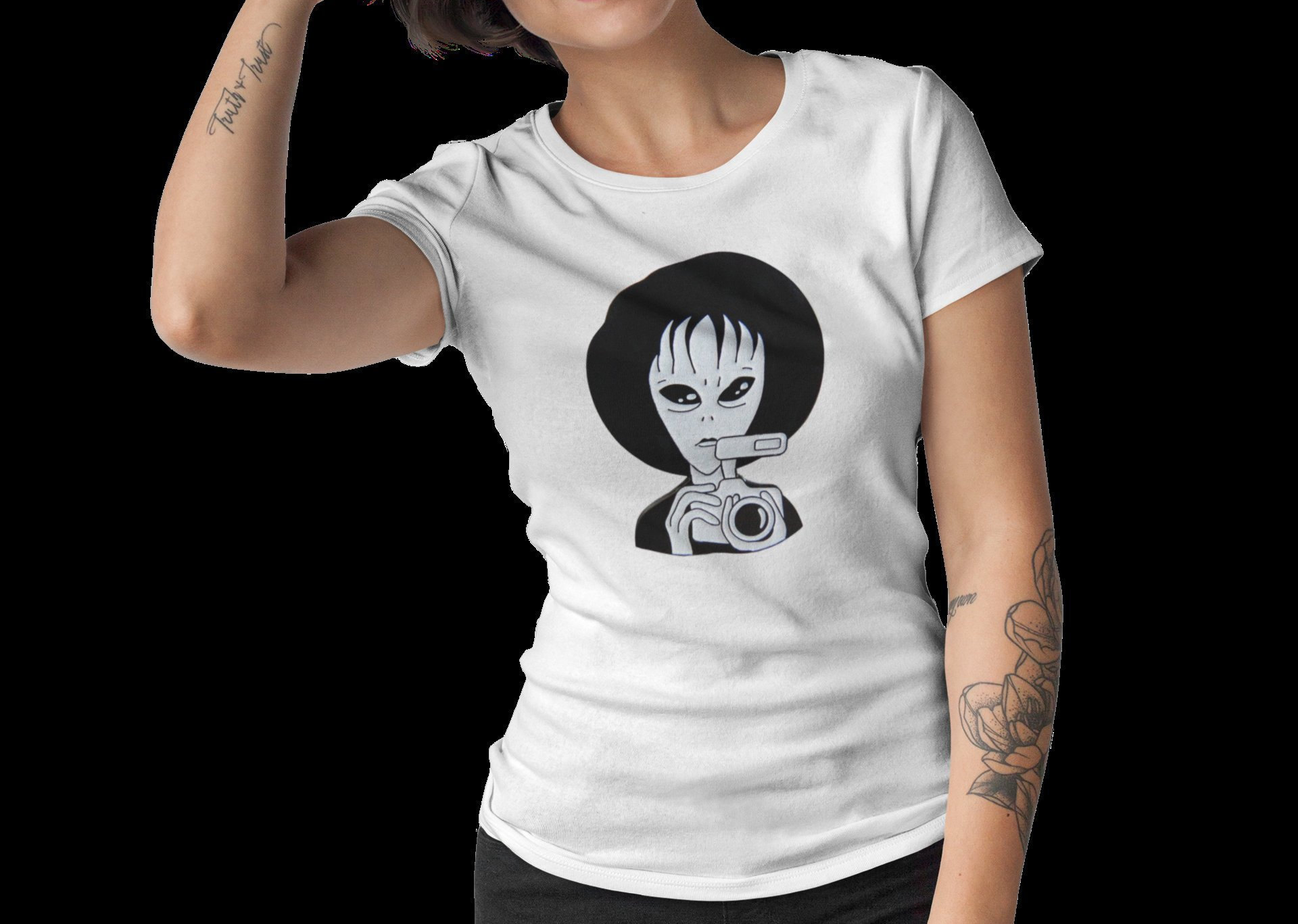 Alien Space Girl Tik Tok Photography Aesthetic Clothes Grunge - Etsy