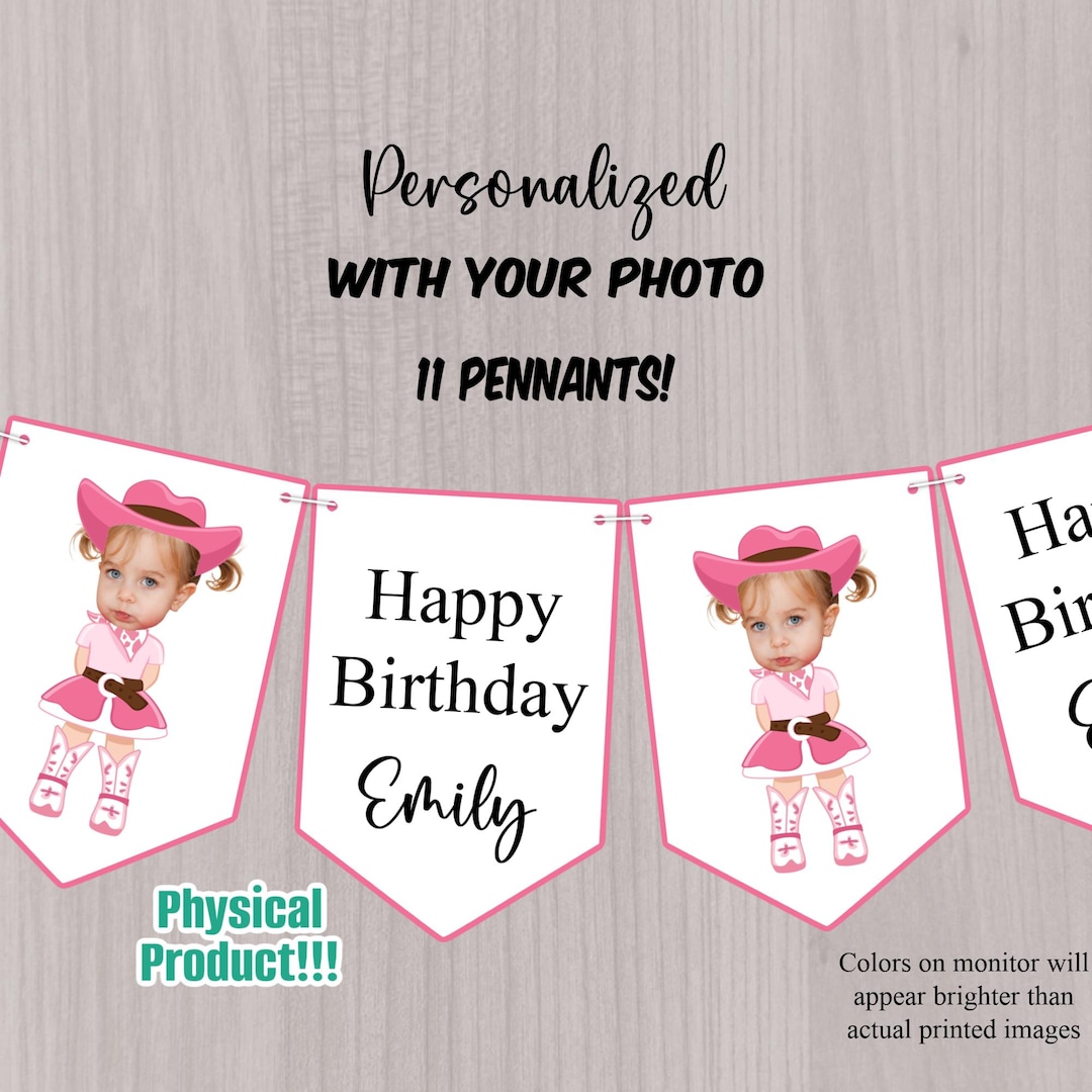 Pink Cowgirl Photo Banner: Custom Rodeo Party Decorations - Etsy