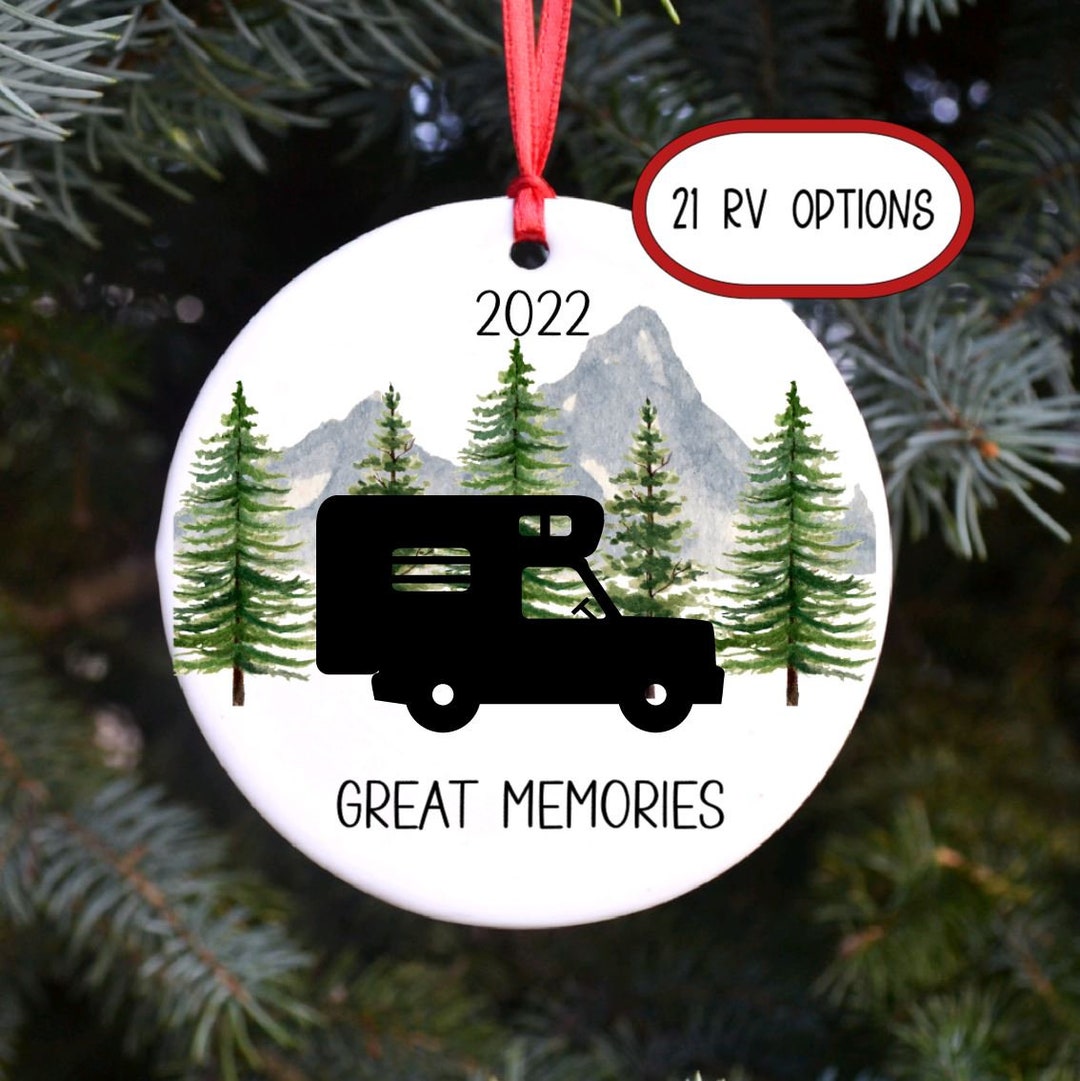 PERSONALIZED RV Ornaments, Sublimated Ceramic Christmas Ornament ...