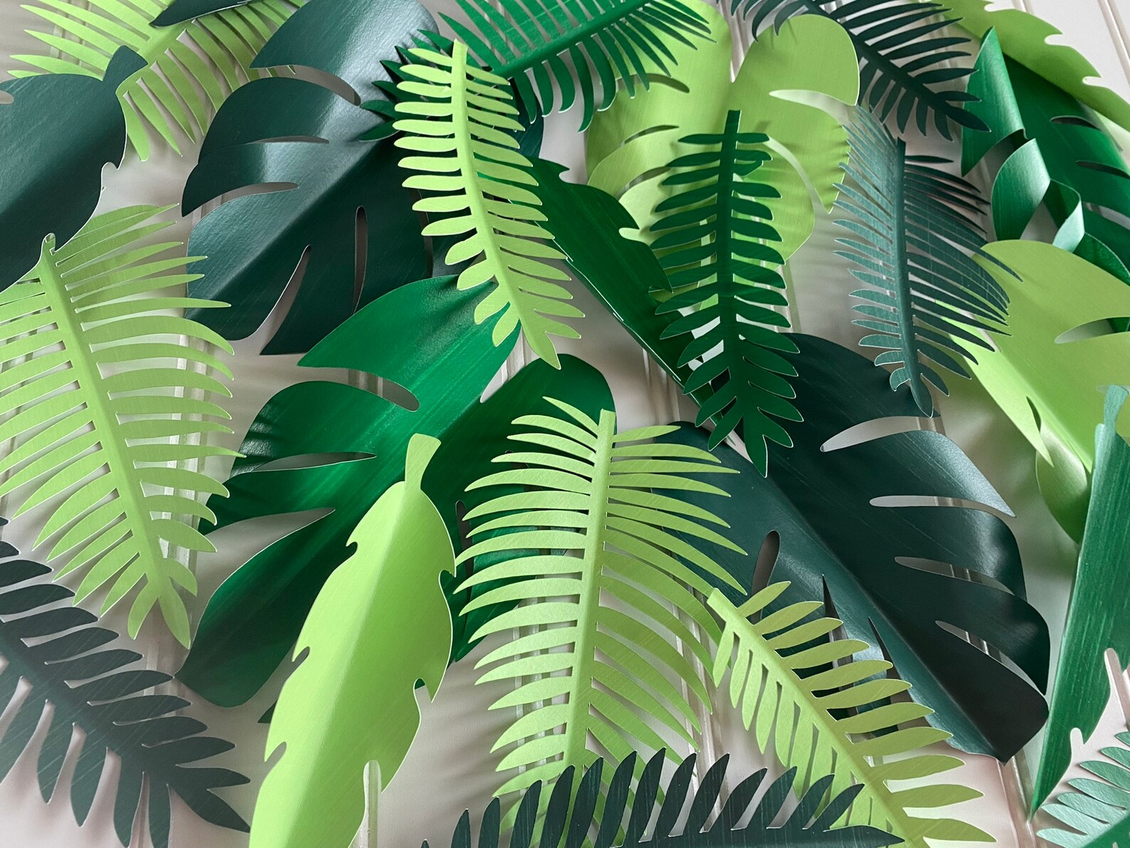 24 Extra Large 15 INCHES TALL Jungle Leaves DIY Safari Decor - Etsy