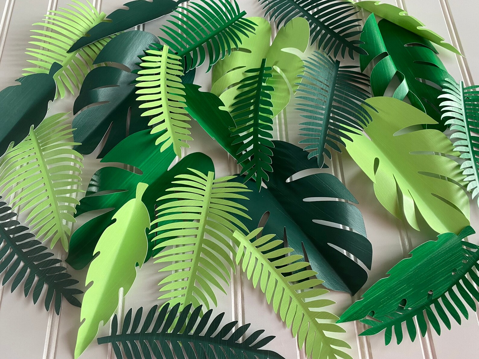 24 Extra Large 15 INCHES TALL Jungle Leaves DIY Safari Decor - Etsy