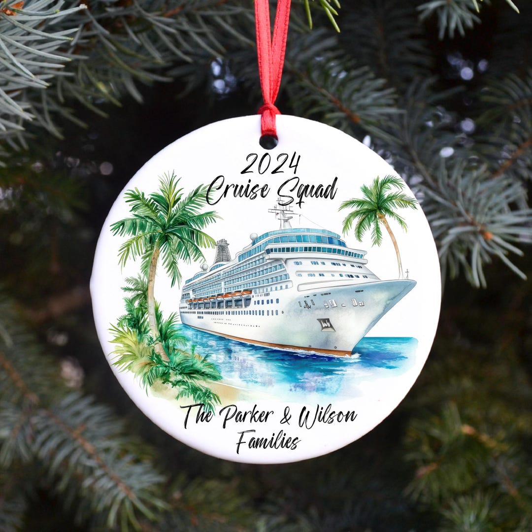 Cruise Christmas Ornament, Cruise Ship Personalized Vacation Keepsake ...