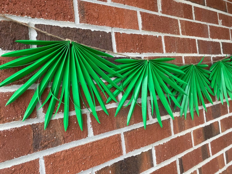 Tropical Sun Palm Garland Banner Floral Tropical Garland - Etsy