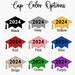 Custom Photo 2024 Graduate With Cap Cupcake Toppers, Custom Photo ...