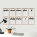 Printable Modern Modular Wall Calendar and Organizers! Big, Bold, B&W ...