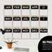 Printable Modern Modular Wall Calendar and Organizers! Big, Bold, B&W ...