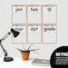 Printable Modern Modular Wall Calendar and Organizers Big, Bold, B&W ...