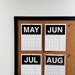 Printable Modern Modular Wall Calendar and Organizers! Big, Bold, B&W ...