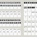 Printable Modern Modular Wall Calendar and Organizers! Big, Bold, B&W ...