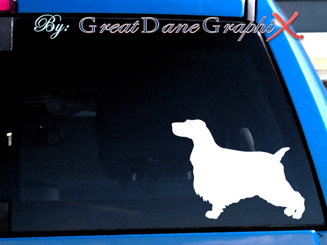 English Cocker Spaniel -vinyl Decal Sticker -color Choice -HIGH QUALITY ...