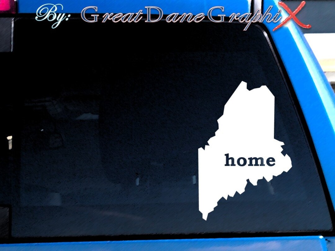 Maine Home, "heart", or Native - (you Choose) - Vinyl Decal Sticker ...