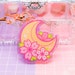 Sakura Moon Acrylic Keychain: Kawaii Cherry Blossom Charm With Star ...