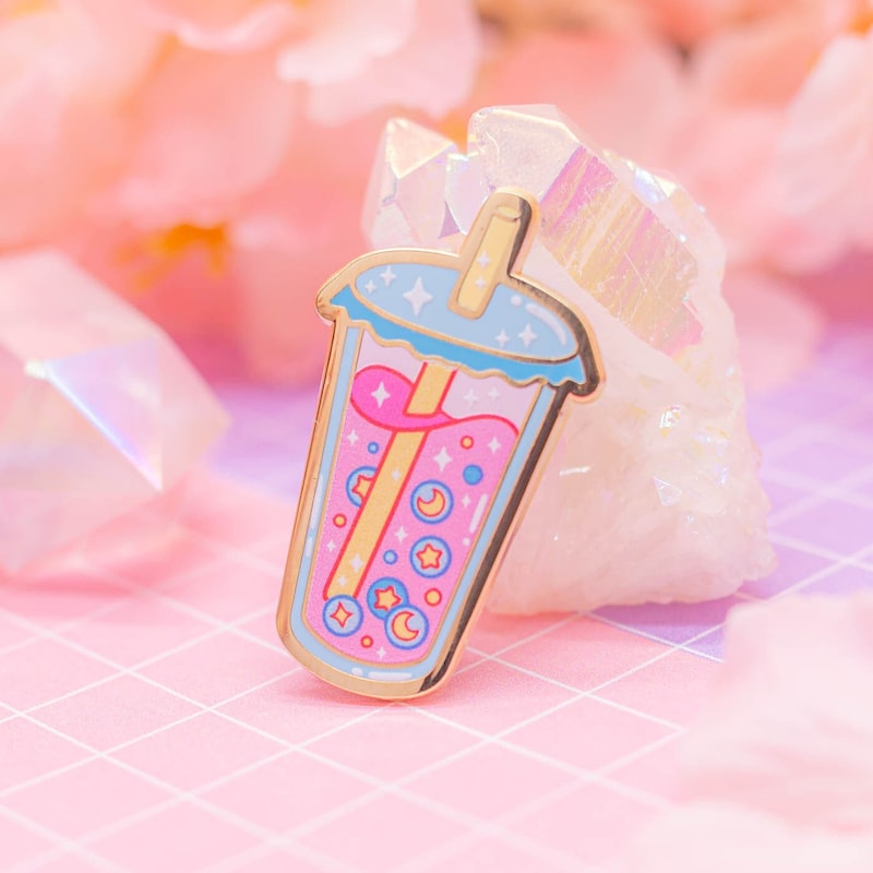 Bubble Tea Enamel Pin - Etsy