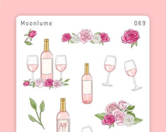 Wine stickers | Etsy