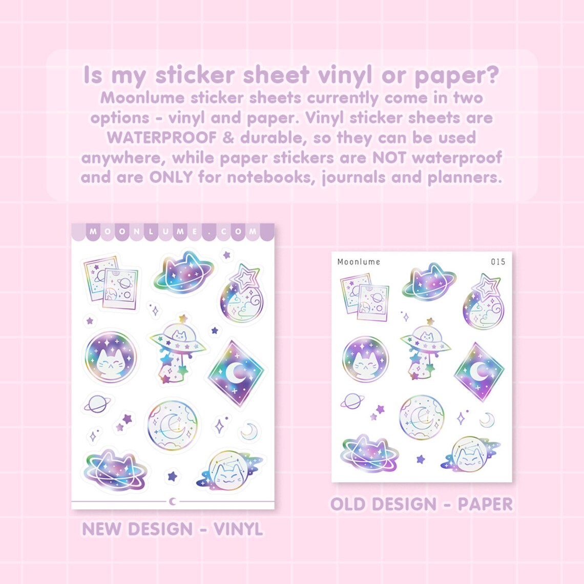 LOVECORE STICKERS Matte Vinyl Sticker Sheet 15 Cute | Etsy