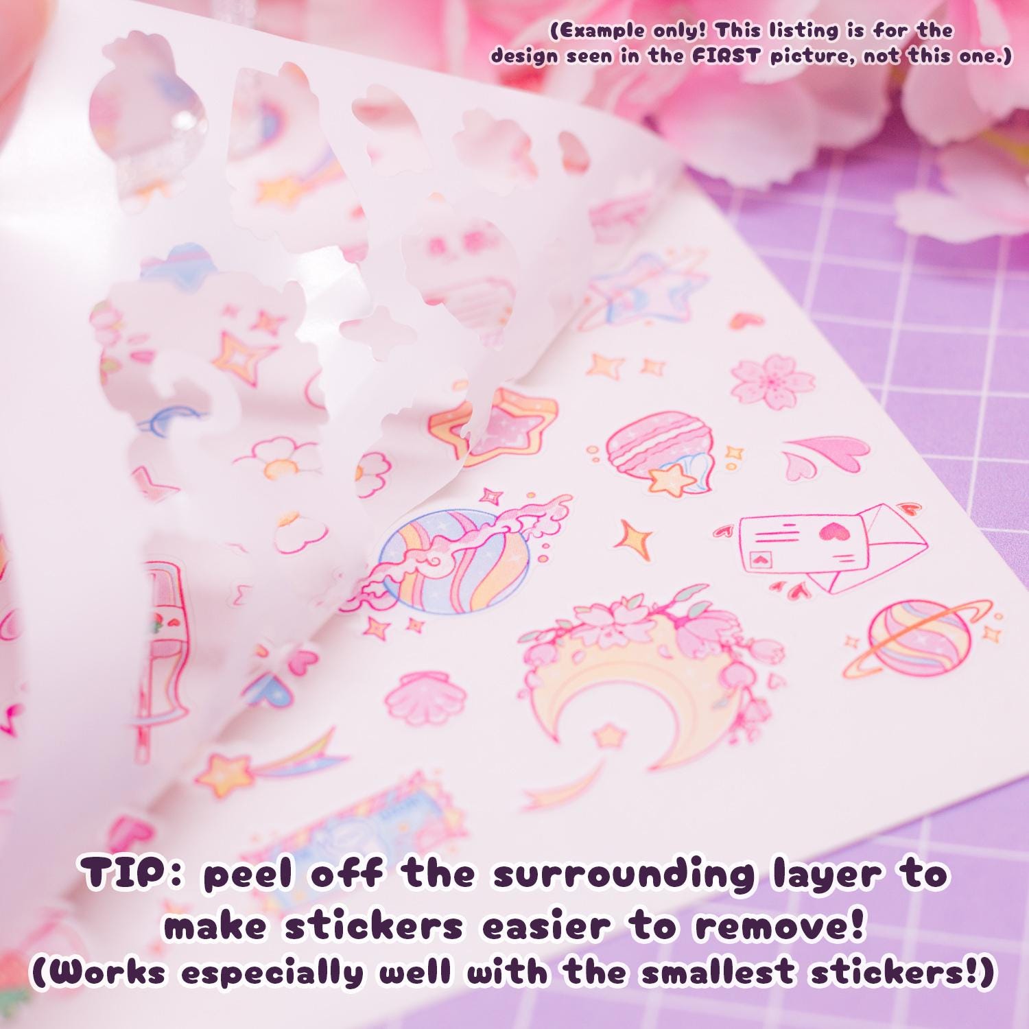 LOVECORE STICKERS - Matte Vinyl Sticker Sheet - 15 Cute Valentine Love ...