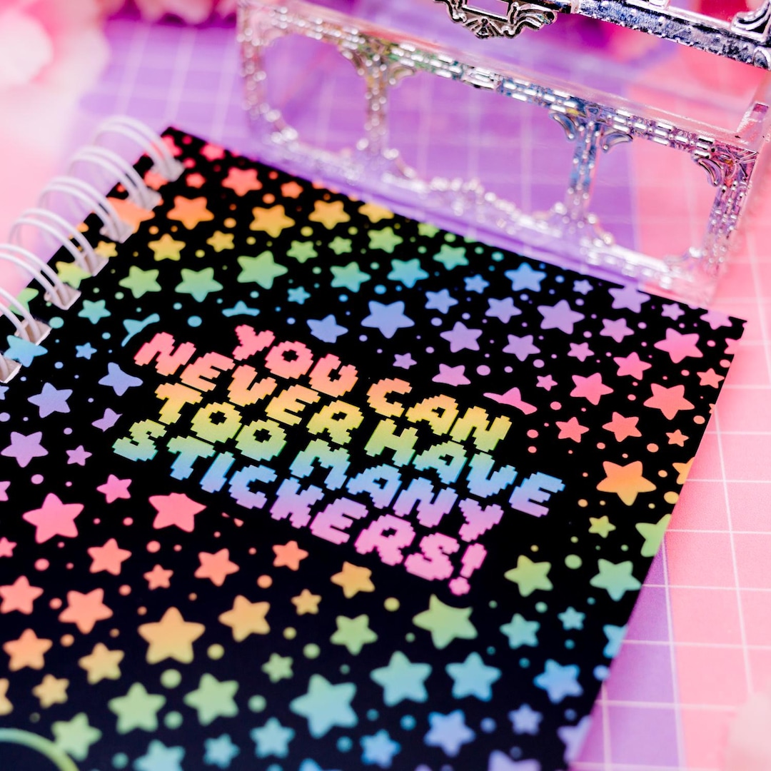 Reusable Sticker Collecting Book - Rainbow Stars "you Can Never Have ...