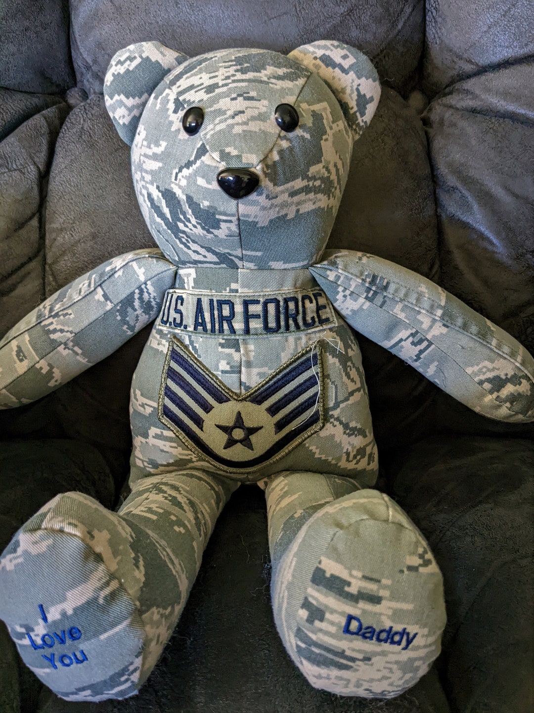 Custom Military Uniform 18 Inch Memory Bear, Keepsake Gift . - Etsy