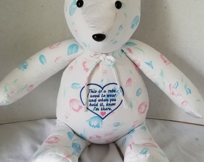 Memory Bears Custom Made Keepsake Bears With Memory Heart Saying - Etsy