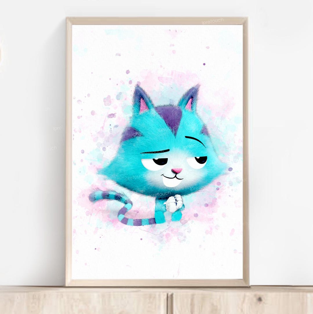 Catrat Gabby Dollhouse Wall Art Decor, Printable Gabby Dollhouse Poster ...