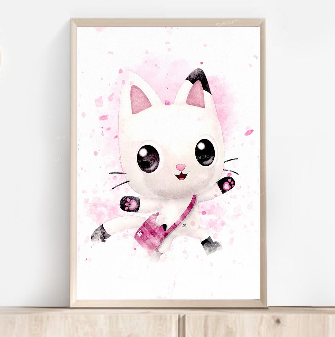 Pandy Gabby Dollhouse Wall Art Decor, Printable Gabby Dollhouse Poster ...