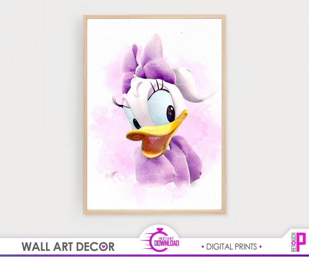 Daisy Duck Wall Art Room Decor Prints Digital Poster File Instant ...