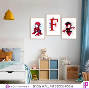Custom Spidey Wall Art - Personalized Nursery Decor | Spidey and His ...