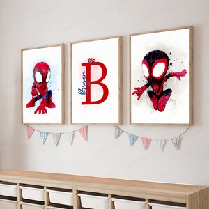 Custom Spidey Wall Art - Personalized Nursery Decor | Spidey and His ...