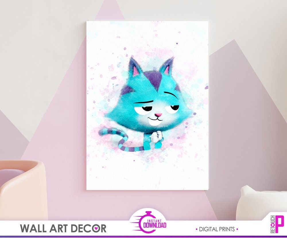 Catrat Gabby Dollhouse Wall Art Decor, Printable Gabby Dollhouse Poster ...