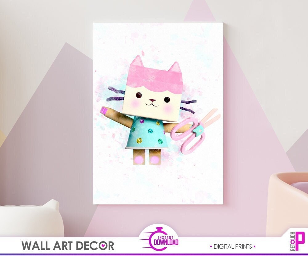 Baby Box Gabby Dollhouse Wall Art Decor, Printable Gabby Dollhouse ...