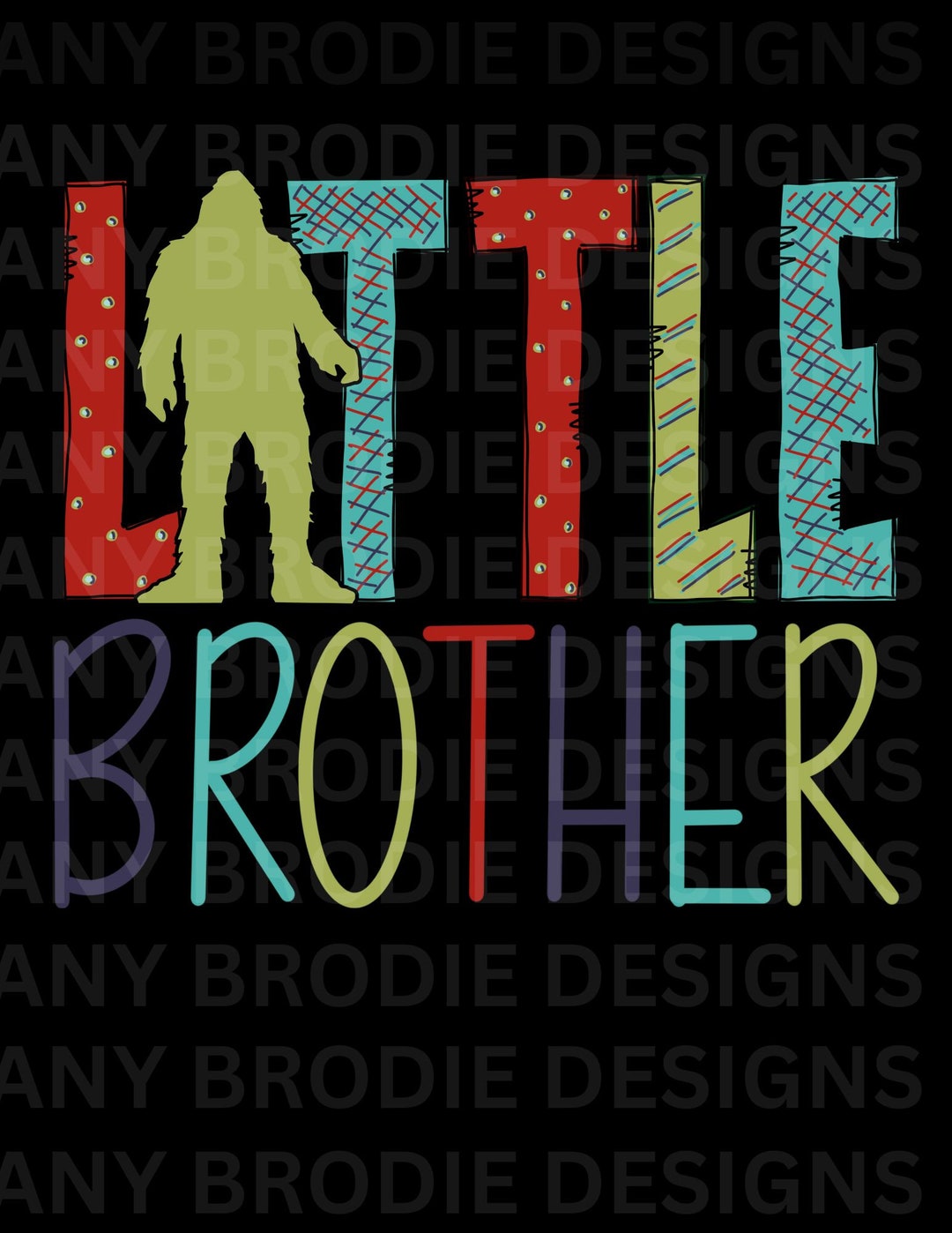 Little Brother, Big Foot, Sasquatch, Plaid, Brother Matching, Little ...