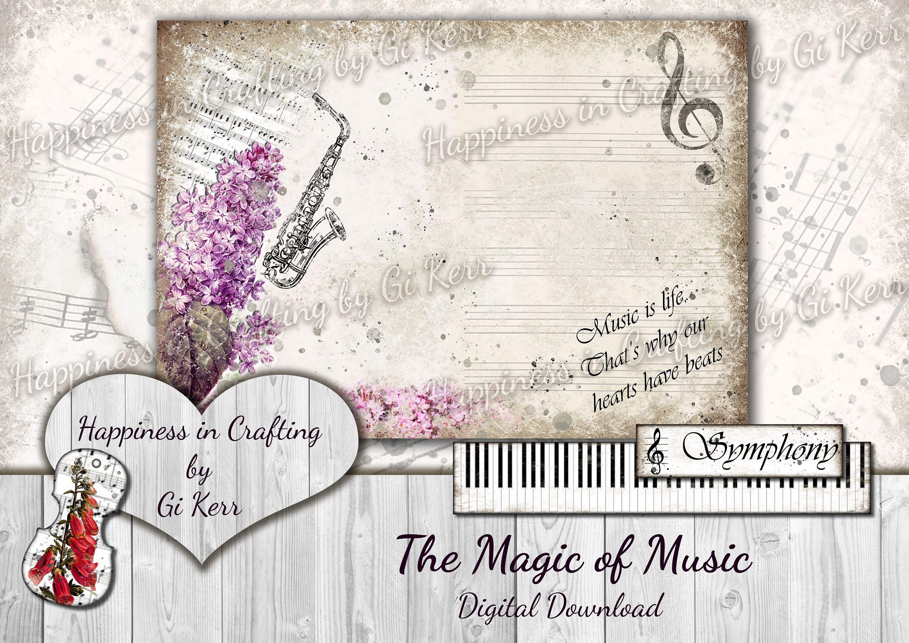 The Magic of Music - Instant Digital Download, Printable, Digital Kit ...