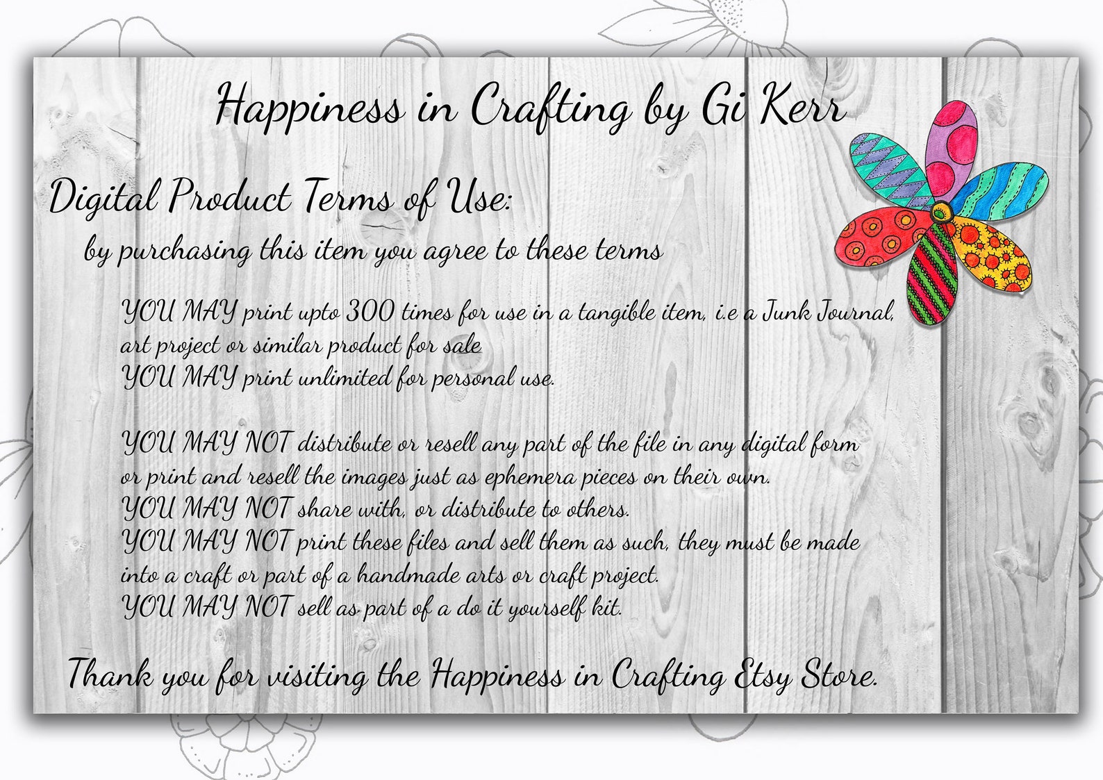 Flower Doodles - Instant Digital Download, Printable, Digital Kit for ...