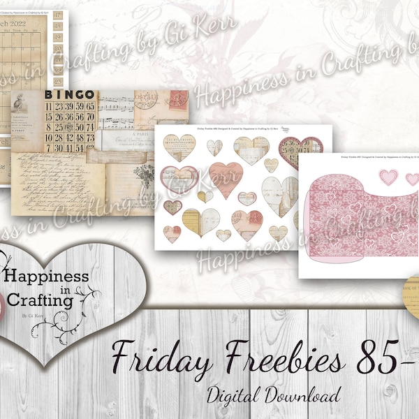 Happiness in Crafting by Gi Kerr Friday Freebie - Etsy