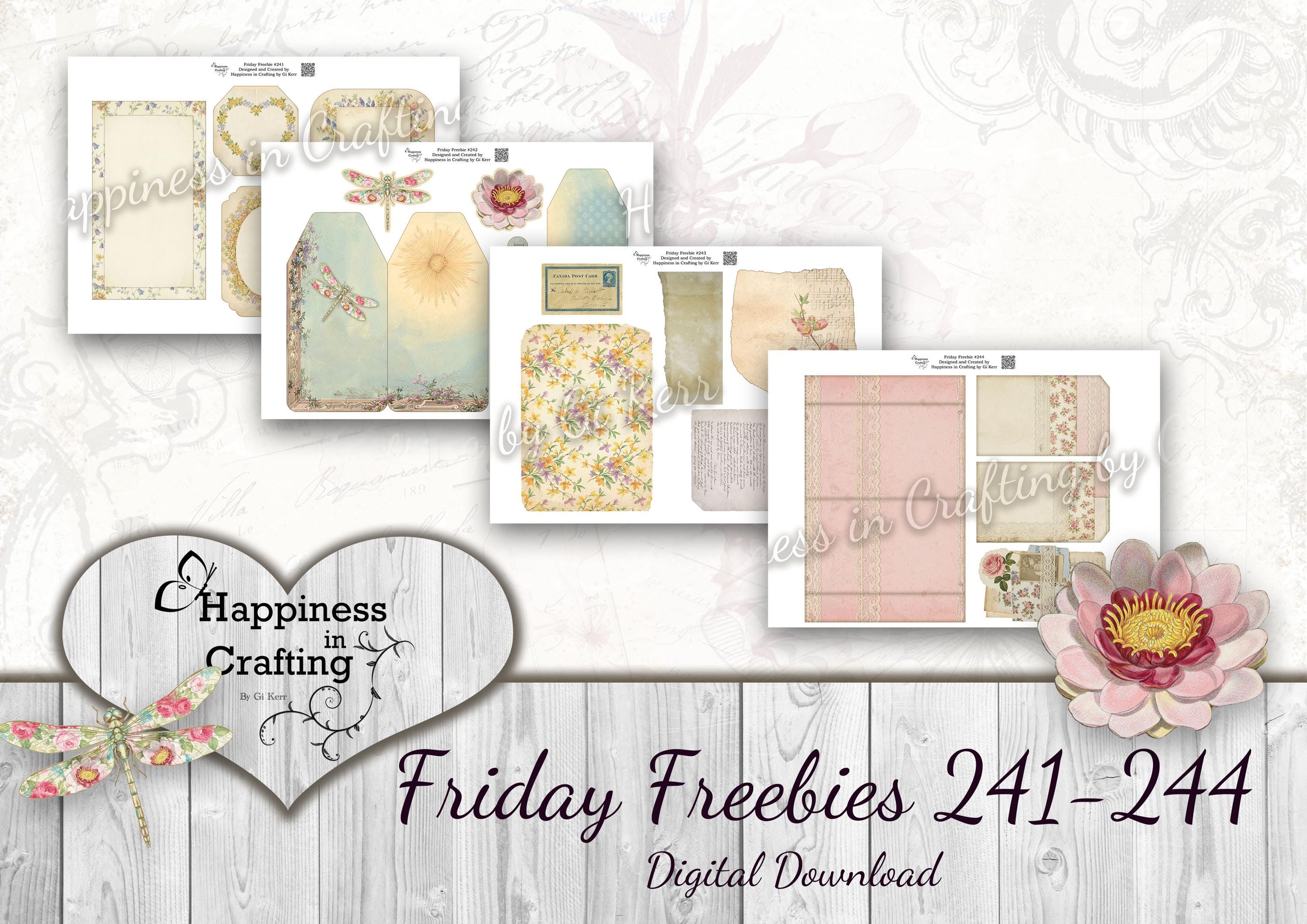 Friday Freebies 241-244 - Instant Digital Download - Etsy