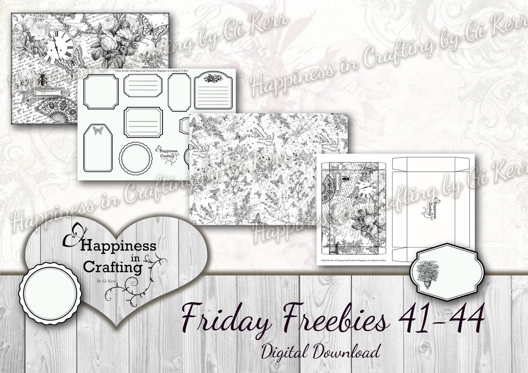 Friday Freebies 41-44 - Instant Digital Download - Etsy