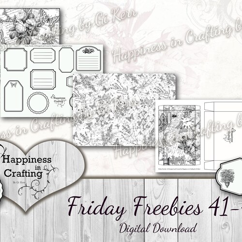 Friday Freebies 69-72 Instant Digital Download - Etsy