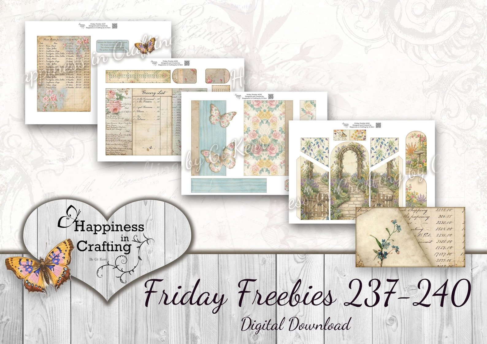Friday Freebies 237-240 - Instant Digital Download - Etsy