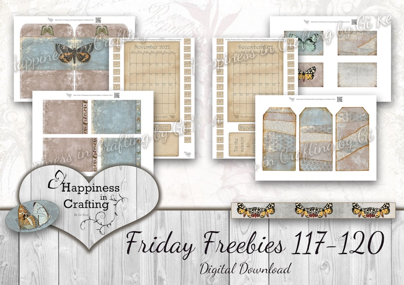 Friday Freebies 117-120 - Instant Digital Download - Etsy