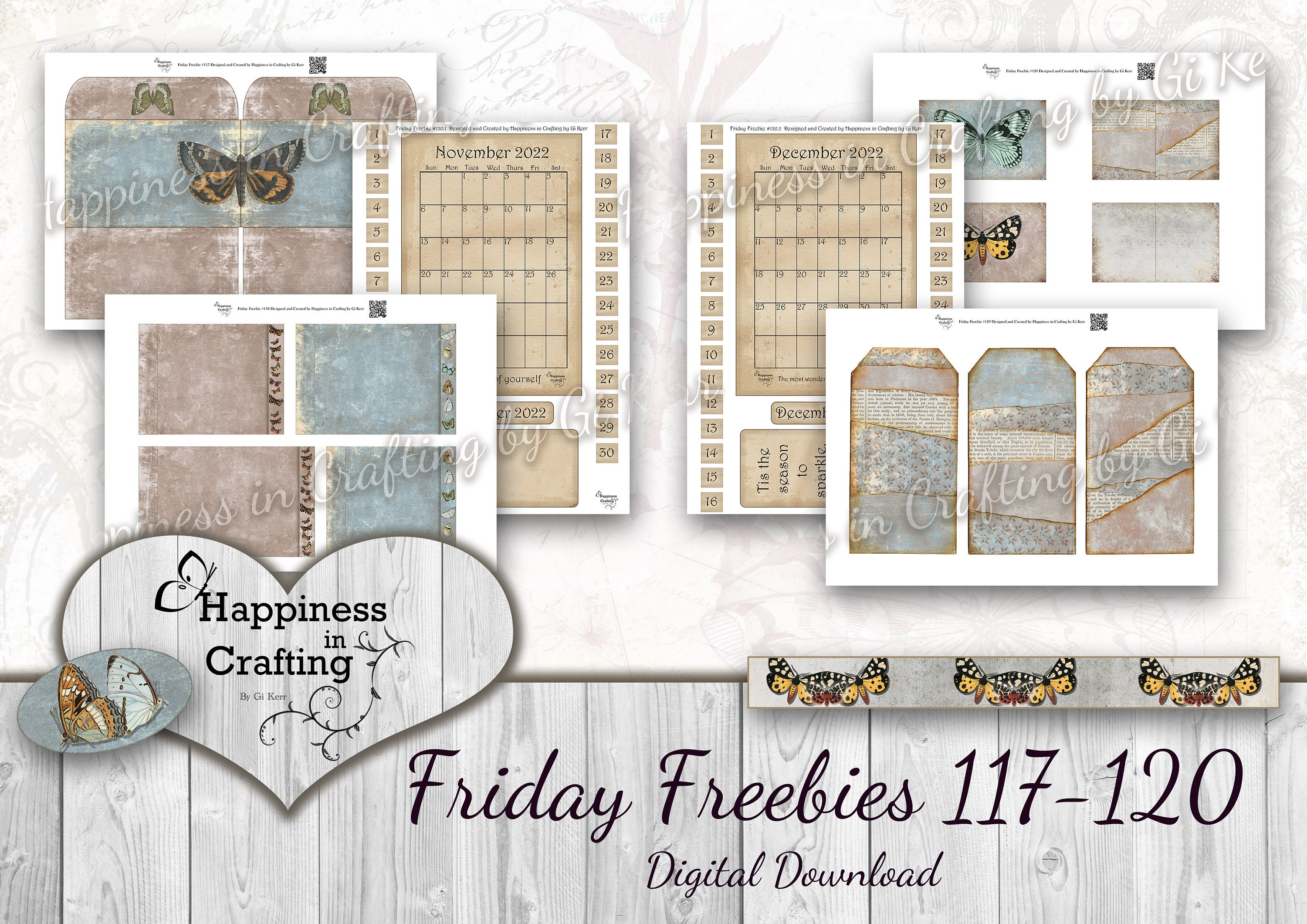 Friday Freebies 117-120 - Instant Digital Download - Etsy