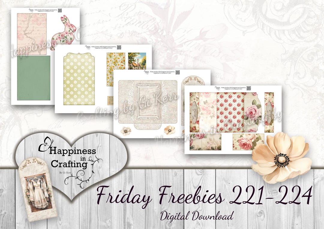 Friday Freebies 221-224 - Instant Digital Download - Etsy