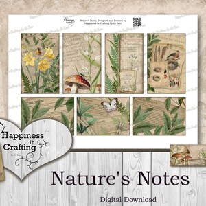 Nature's Notes - Instant Digital Download, Printable, Digital Kit for ...