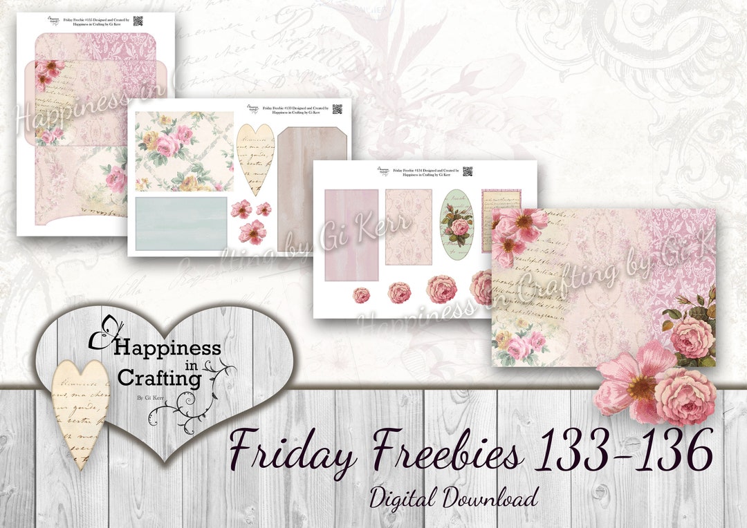 Friday Freebies 133-136 - Instant Digital Download - Etsy
