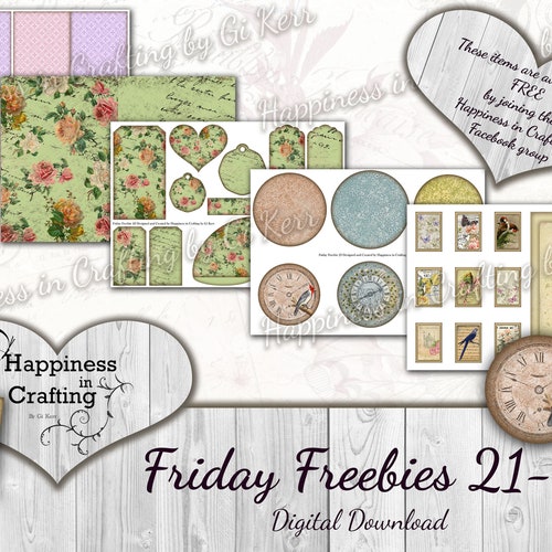 Friday Freebies 5-8 Instant Digital Download - Etsy