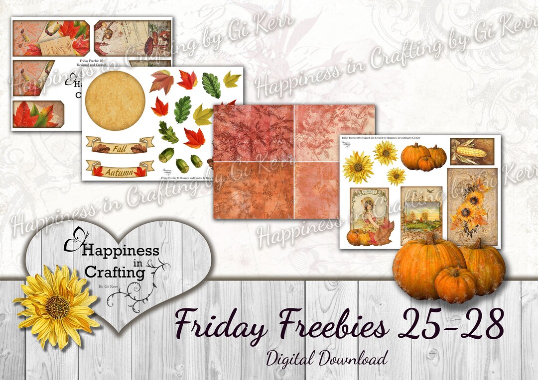 Friday Freebies 25-28 - Instant Digital Download - Etsy