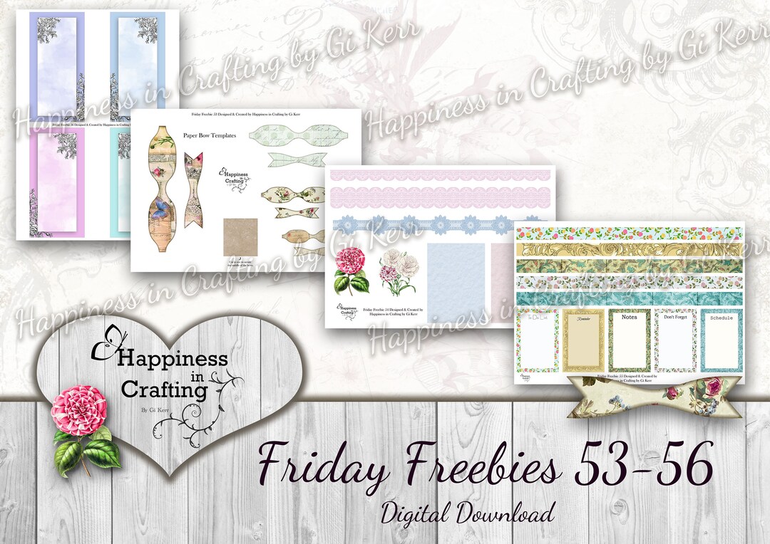 Friday Freebies 53-56 - Instant Digital Download - Etsy